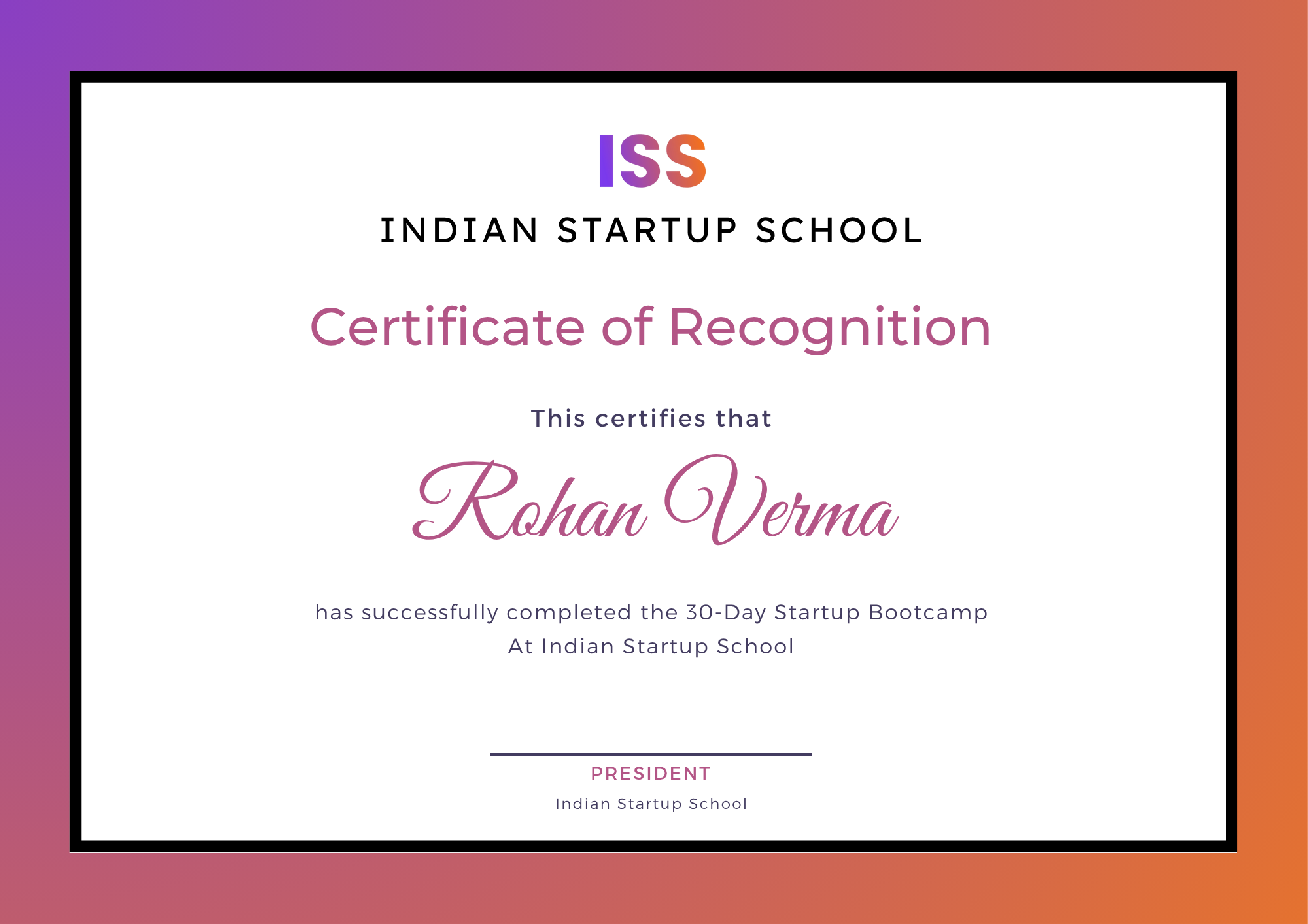 Indian Startup School, Where Unicorns are Built